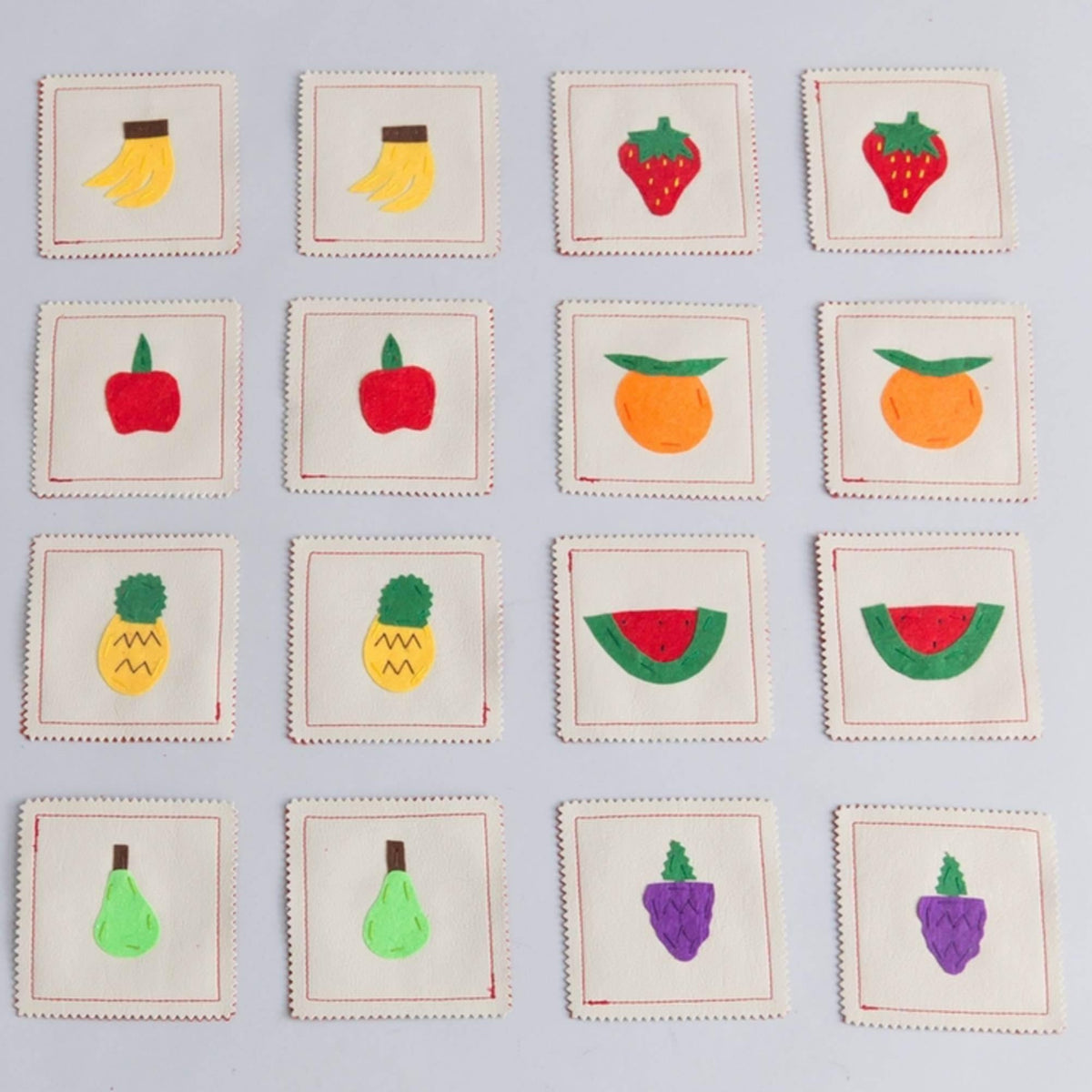 Handmade Fruits Memory Match Game | Cognitive Development Games For ...