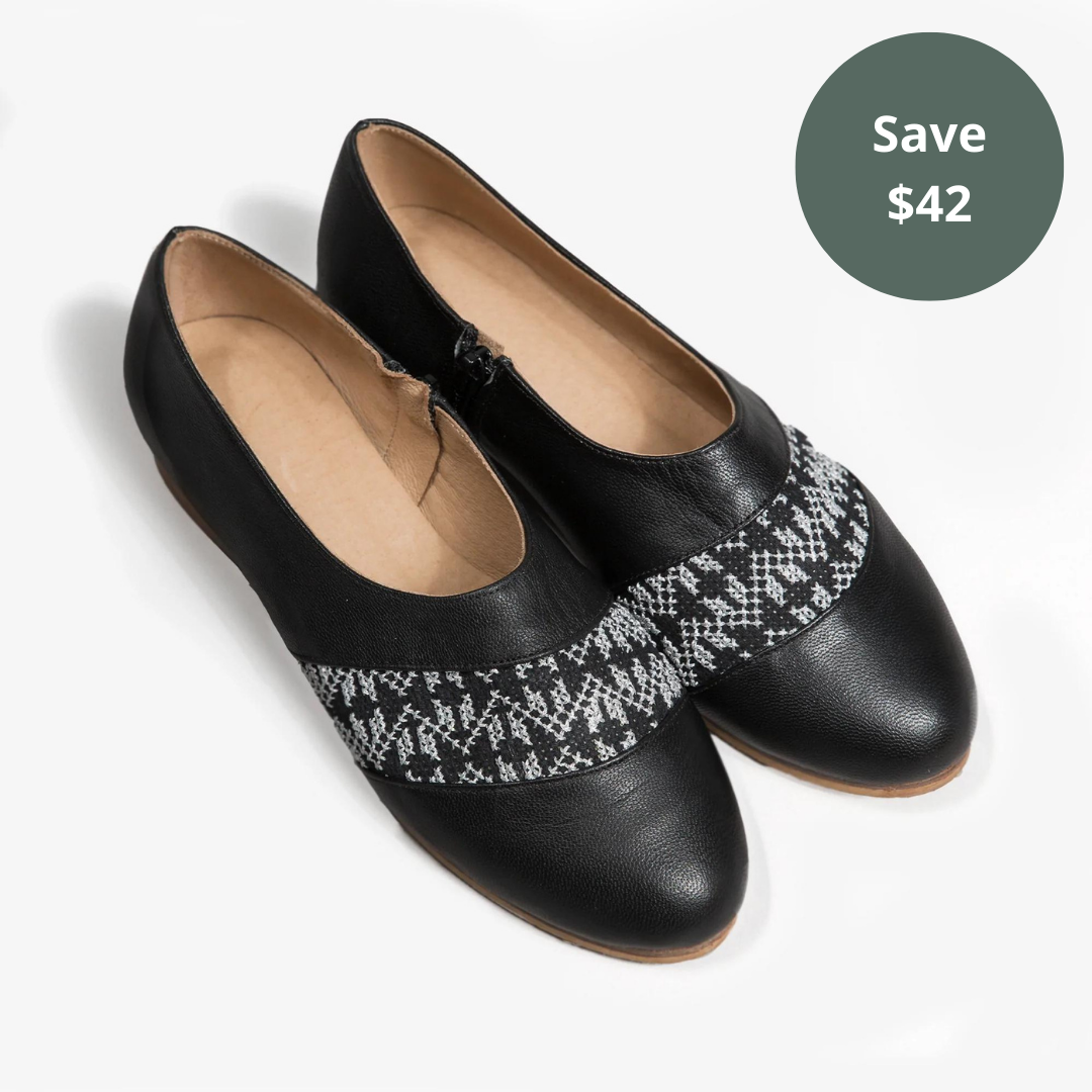 Shop Tatreez Hand-Embroidered Shoes for Women - Darzah